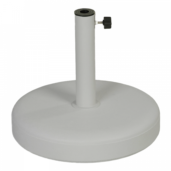 Socle béton 27kg avec tube inox 25-55mm