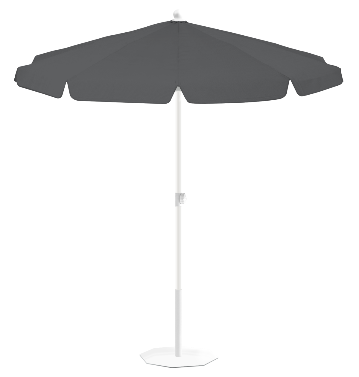 Parasol Miami - Parasol inclinable Rond Ø 200 Polyester Ardoise | La ...