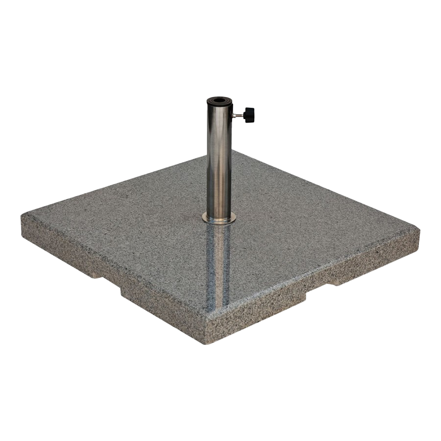 Socle granit gris 40kg avec tube inox 25-55mm