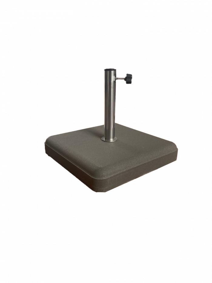 Socle béton 35kg avec tube inox Ø25-44mm